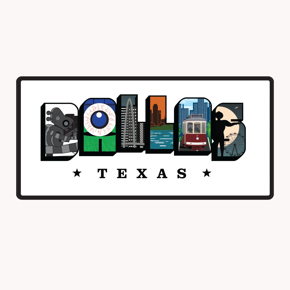 Dallas Images Sticker – Bullzerk