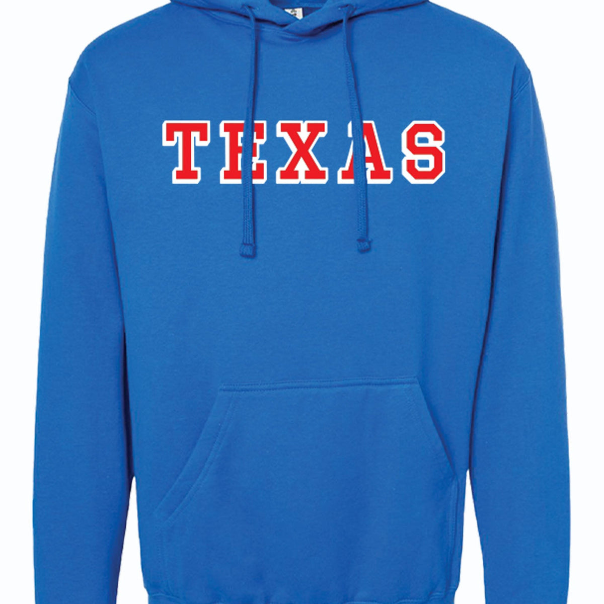 Texas Block Letters Pullover Hoodie – Bullzerk