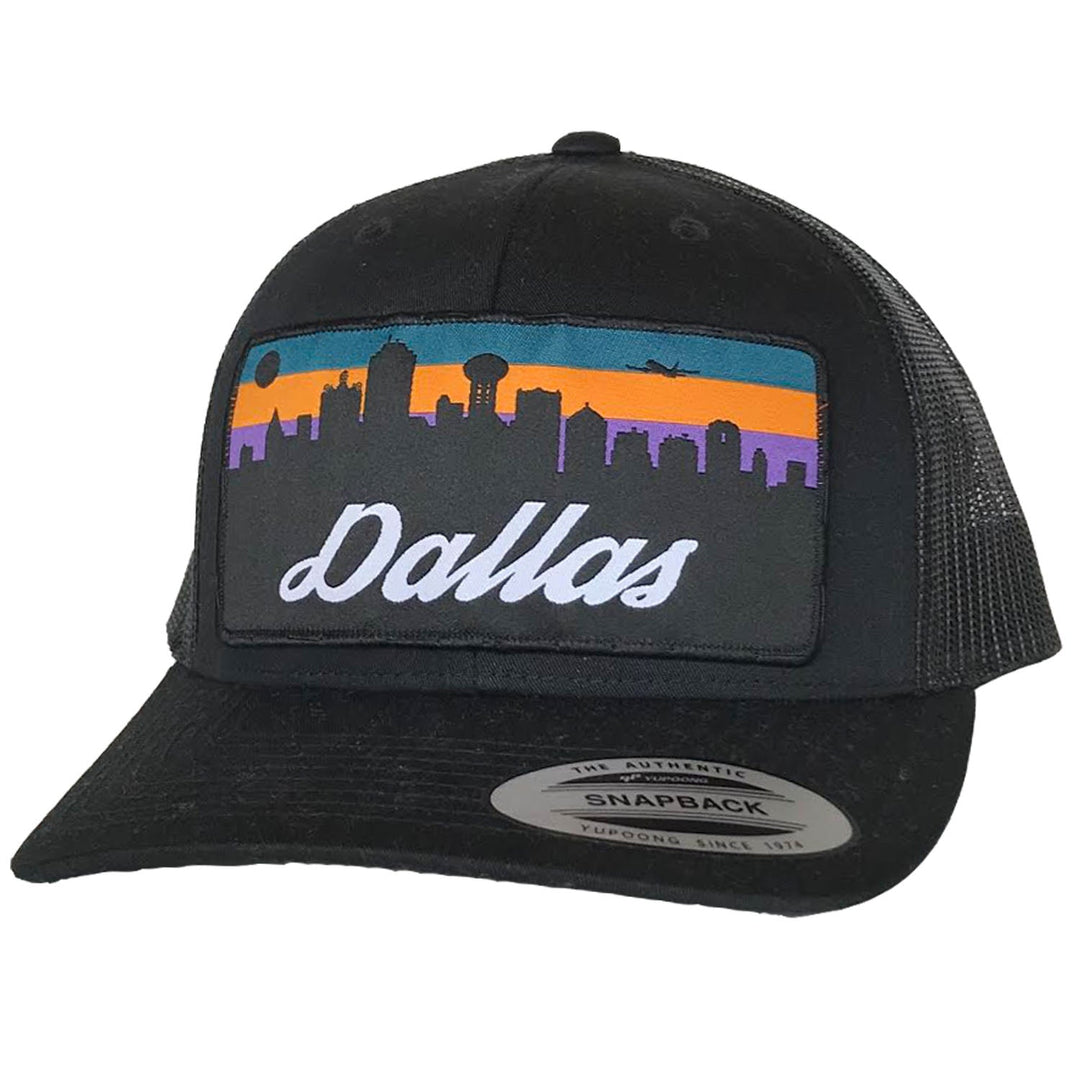 Dallas Skyline Patched Curved Bill Hat | Bullzerk